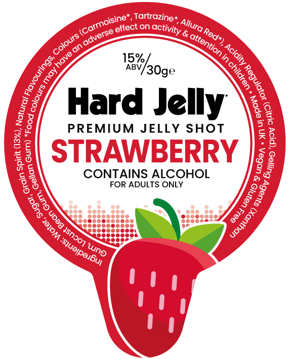 Hard Jelly Strawberry Alcoholic Jelly Shots 15 pack – Distillers Direct