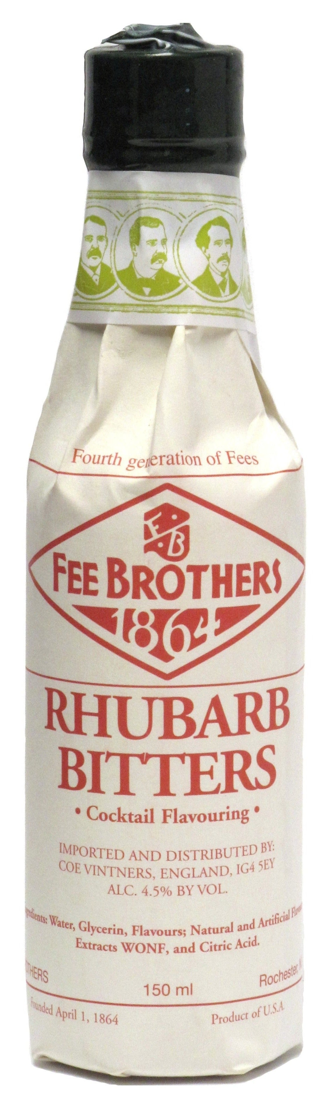 Fee Brothers Rhubarb Bitters 4.5% 150ml – Distillers Direct
