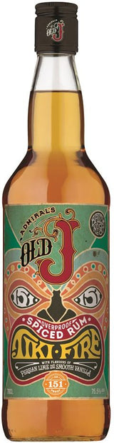 Admiral's Old J Tiki Fire Rum 70cl – Distillers Direct